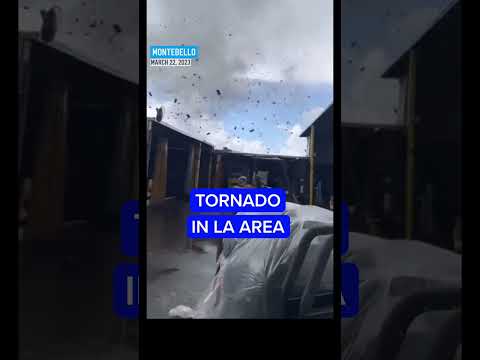 Tornado in LA Area Causes Damage 🌪️ #shorts