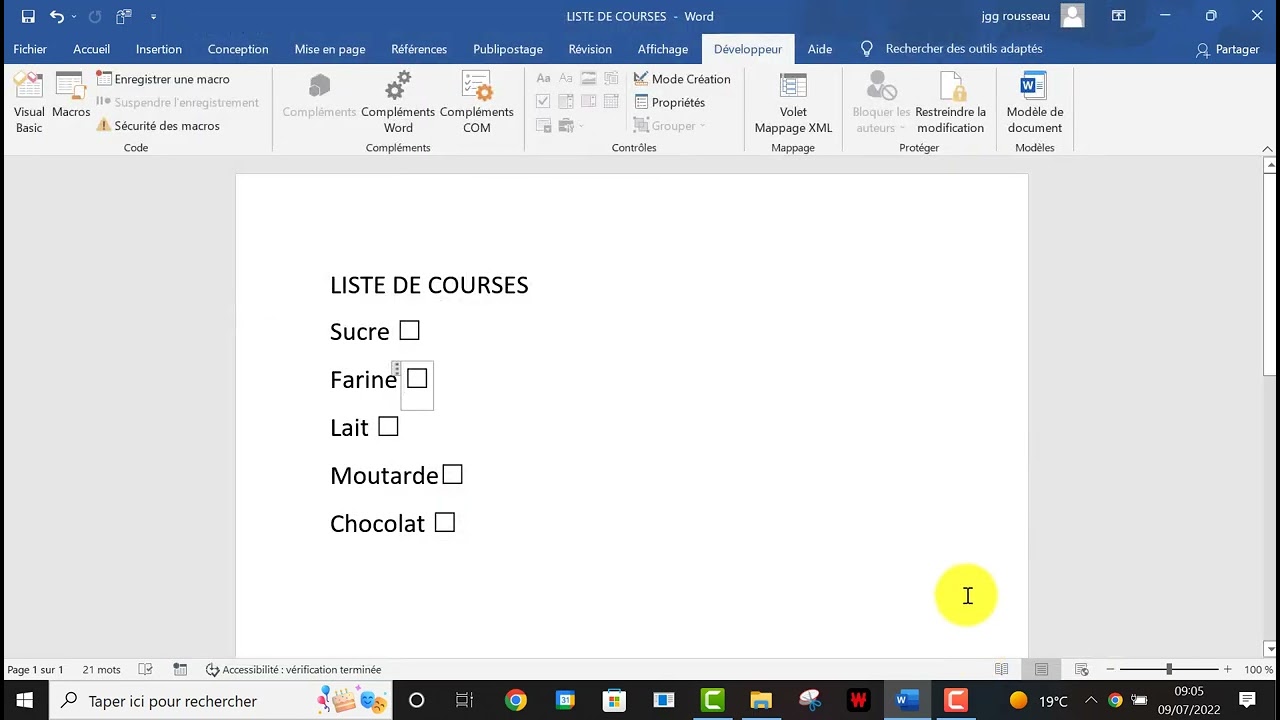 Insérer une case à cocher dans Word : le guide simple
