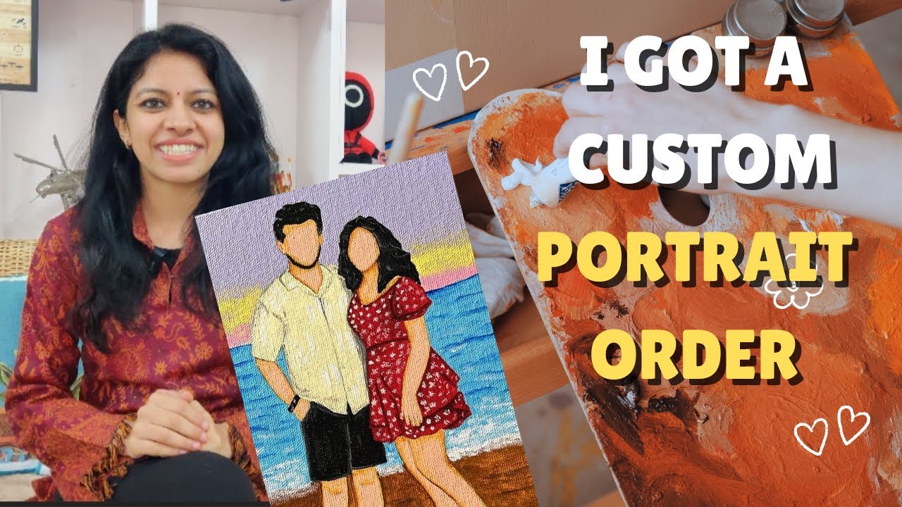 I Received a Custom Portrait Order I My Process I Ridhima Bansal