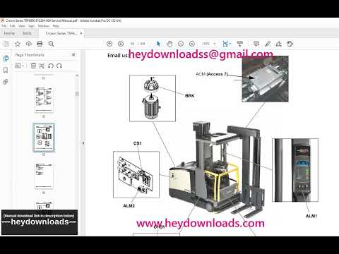 Crown Forklift TSP6000 Series Maintenance Manual