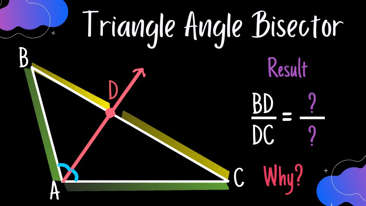 Angle Bisector Theorem - Easy Explanation (Triangle)