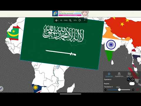 map flagging every country day 29 Saudi arabia