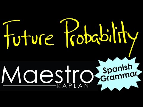 Using the FUTURE tense to EXPRESS PROBABILITY in Spanish