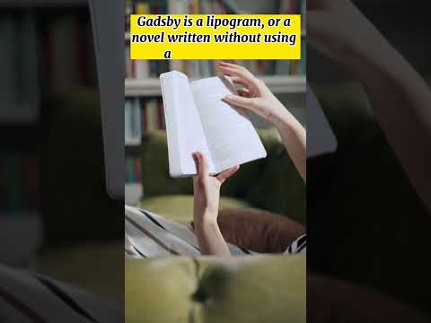 A novel without the letter E!! #youtubeshorts #shorts #gadsby