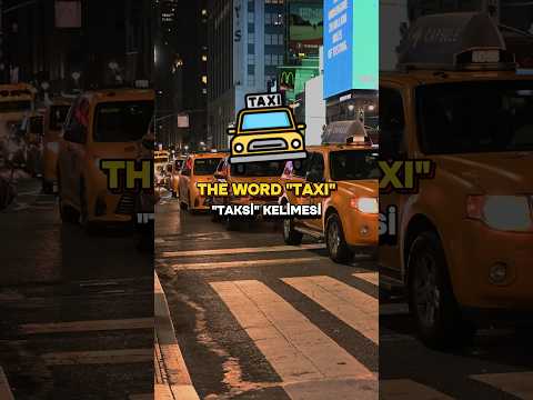 İngilizcede "TAKSİ" Kelimesini Keşfediyoruz 🚖 İngilizce Kelime Öğreniyoruz 💥 #shorts #vocabulary