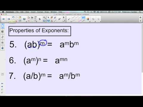 Properties of Expoents