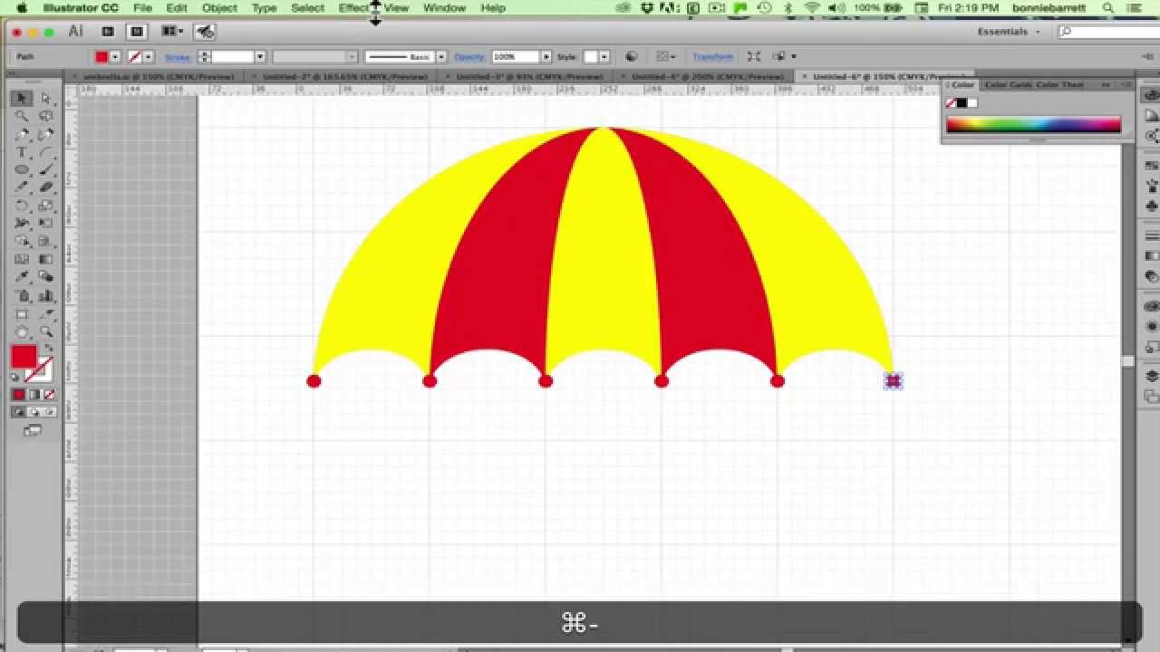 Draw an Umbrella in Adobe Illustrator