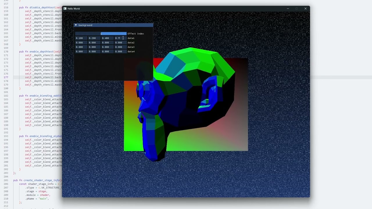 Vulkan rendering engine in Zig #programming #vulkan