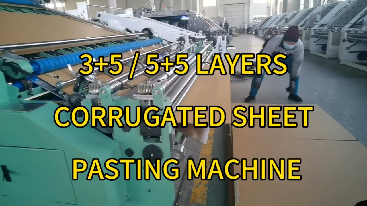 UAE market- 3+5 corrugated sheet paste with corrugation board to make hard thick package Dubai 5+5