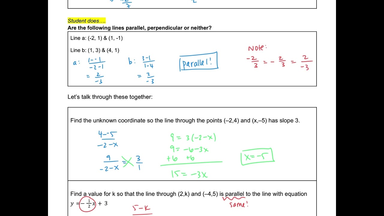 Geo Unit 2 Day 3: Parallel & Perpendicular Lines