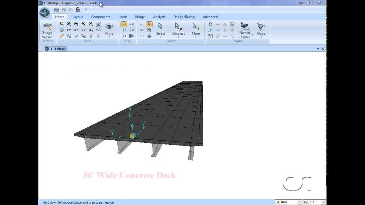CSiBridge || Dynamic Vehicle Loading || Construction News