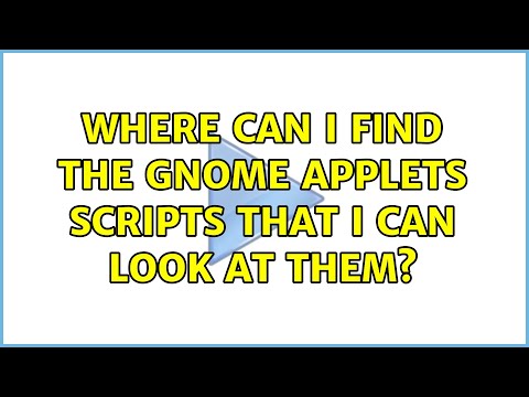 Ubuntu: Where can I find the gnome applets scripts that I can look at them?