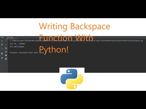 [2023] Writing Backspace Function With Python