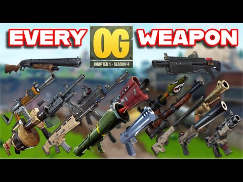 Ranking EVERY WEAPON In FORTNITE OG SEASON 4 From WORST To BEST