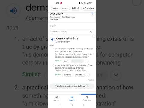 Demonstration meaning
