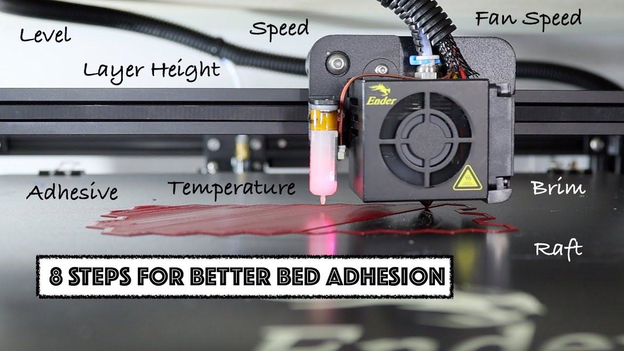 8 Steps - How to Improve Bed Layer Adhesion #PerfectPrints