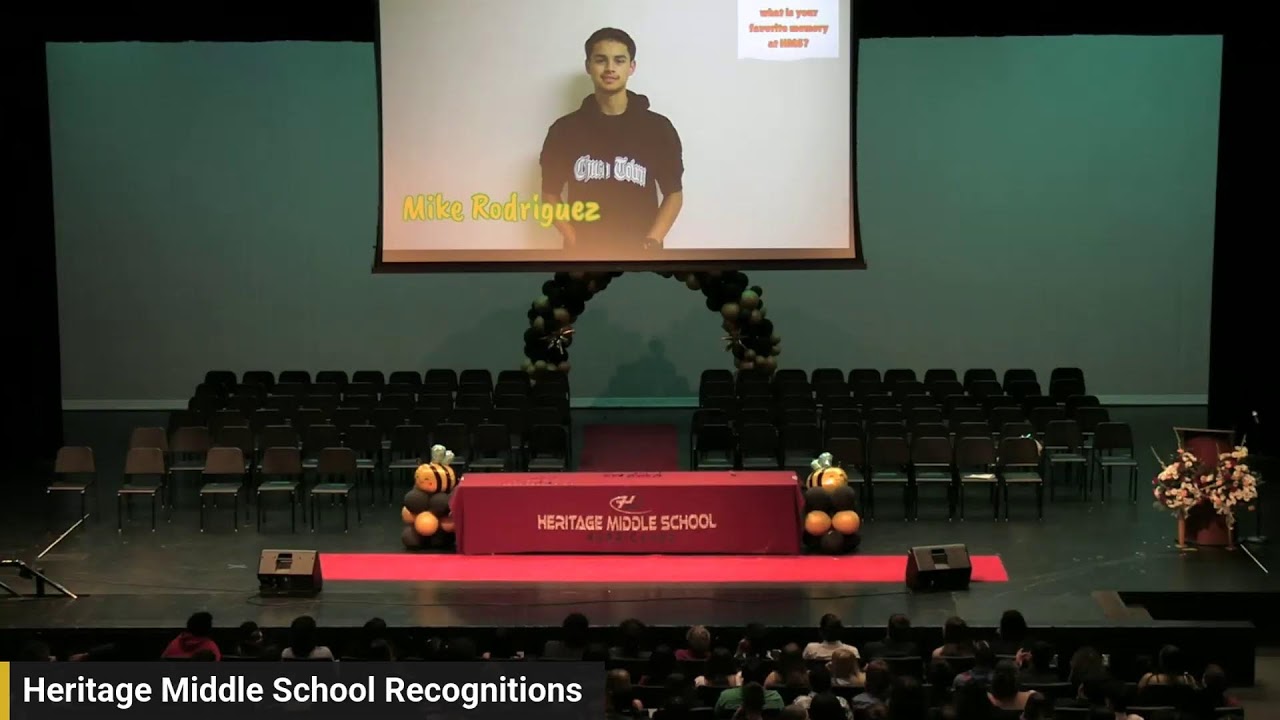 Heritage Middle School Recognition Night