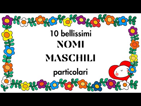 Nomi maschili particolari