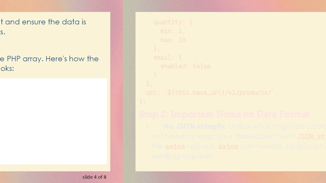 Convert PHP Array to JavaScript Object for API Posting with NodeJS