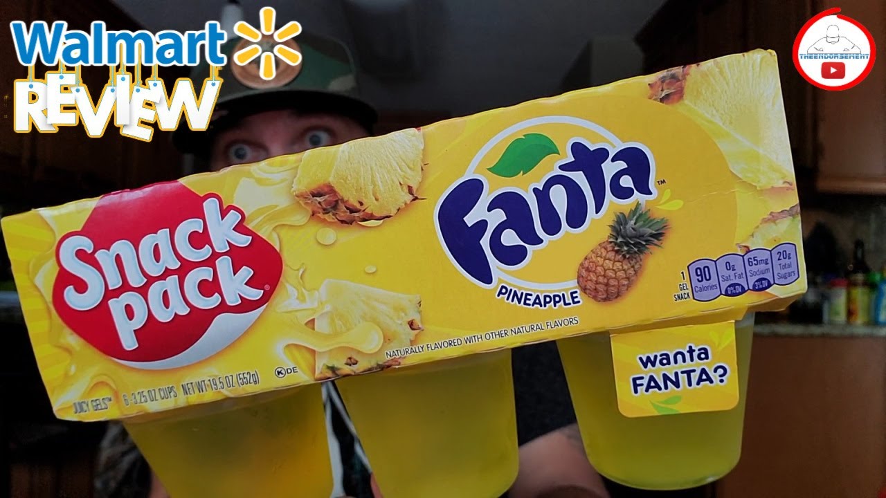 FANTA® PINEAPPLE SNACK PACK® Review! 🍍🥤 | Walmart® Haul