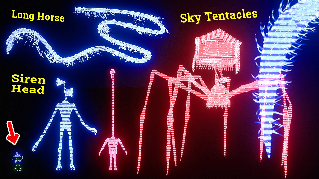 Trevor Henderson's Horror Monsters【3D Hologram】
