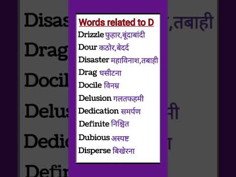 #Words related to Dππ