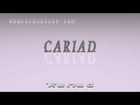 cariad - pronunciation + Examples in sentences and phrases