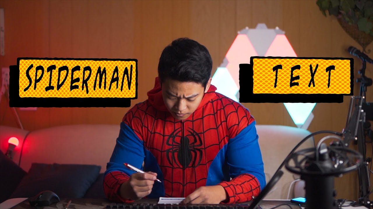 SPIDERMAN: Into the Spider-Verse | COMIC BOOK Text Effect | After Effects CC 2019