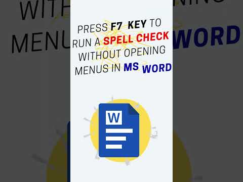🔥 Quick MS Word Hack: Spell Check with F7! 🔥