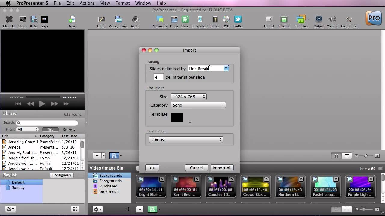 ProPresenter 5 - Creating New Presentations