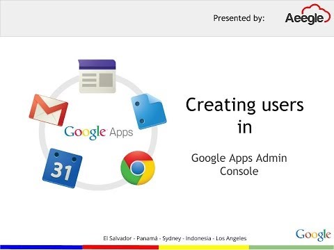 Creating Users in your Google Apps Admin Console