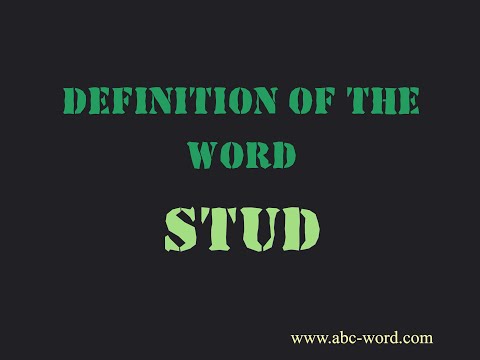 Definition of the word "Stud"