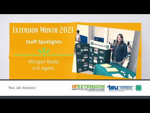 Extension Month 2021 - Staff Spotlights -Morgan Beaty