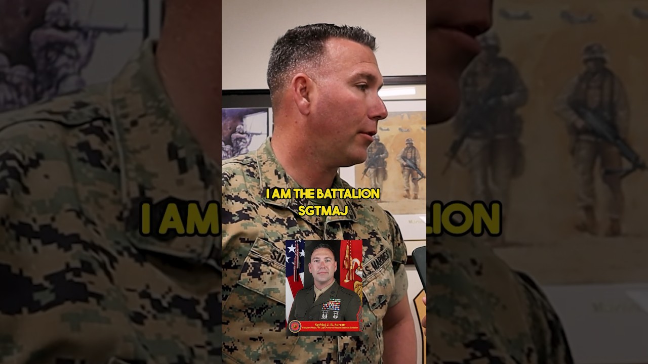 What Does A SgtMaj Do In The Marine Corps? #shorts #military