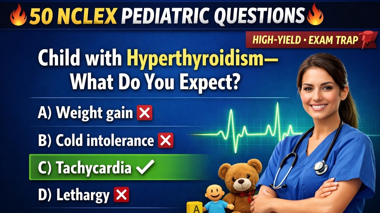 50 NCLEX Pediatric Questions | High Priority Pediatric Nursing Review | Pass NCLEX Exam Prep USA
