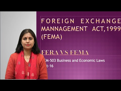 Foreign Exchange Management Act,1999 (FEMA)