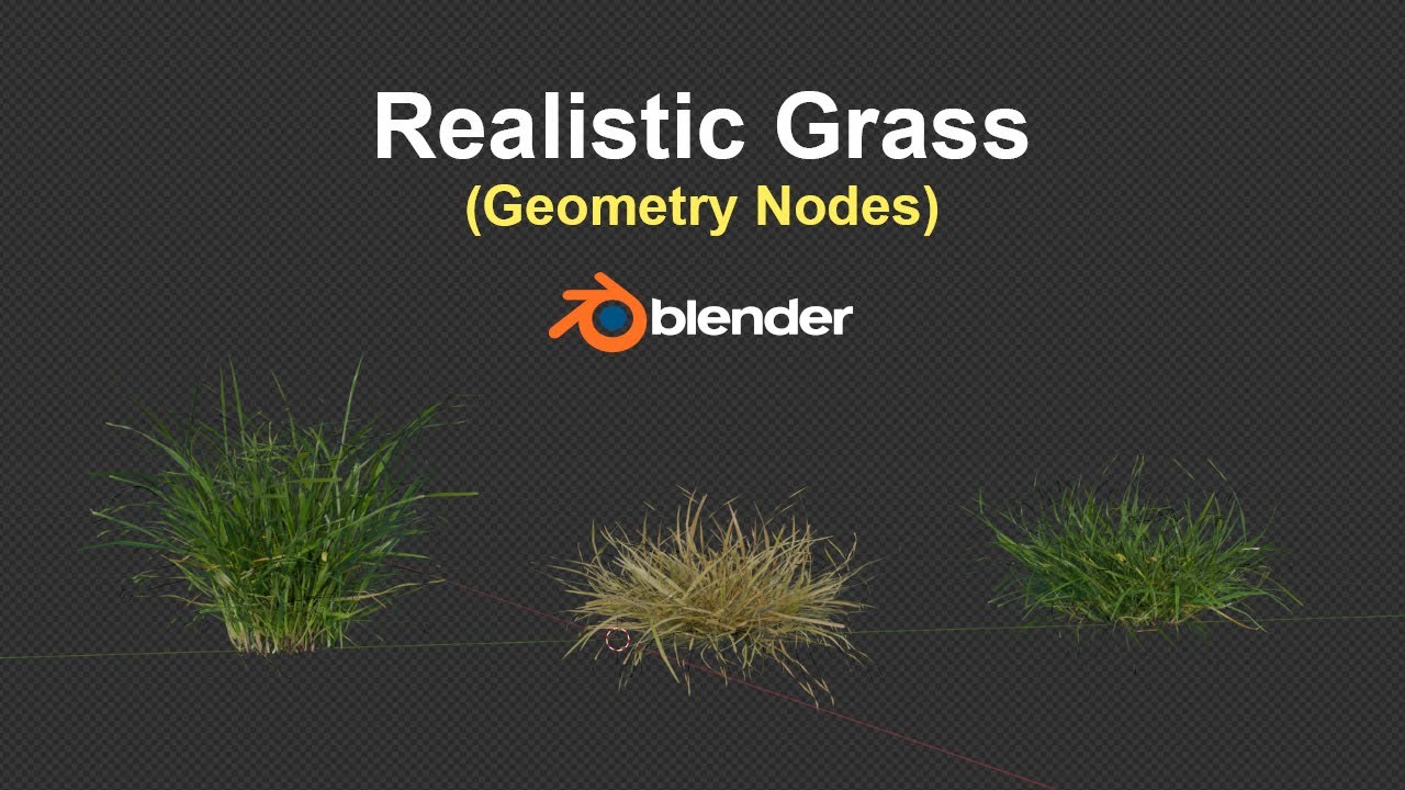Blender Geometry Nodes Tutorial: Create Realistic Grass Patches (Part 1)