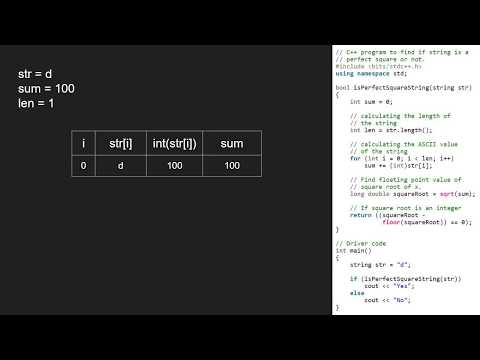 Learn Perfect Square String | GeeksforGeeks - Mind Luster