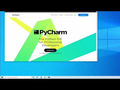 Installing Python 3.8 and PyCharm onto Windows 10