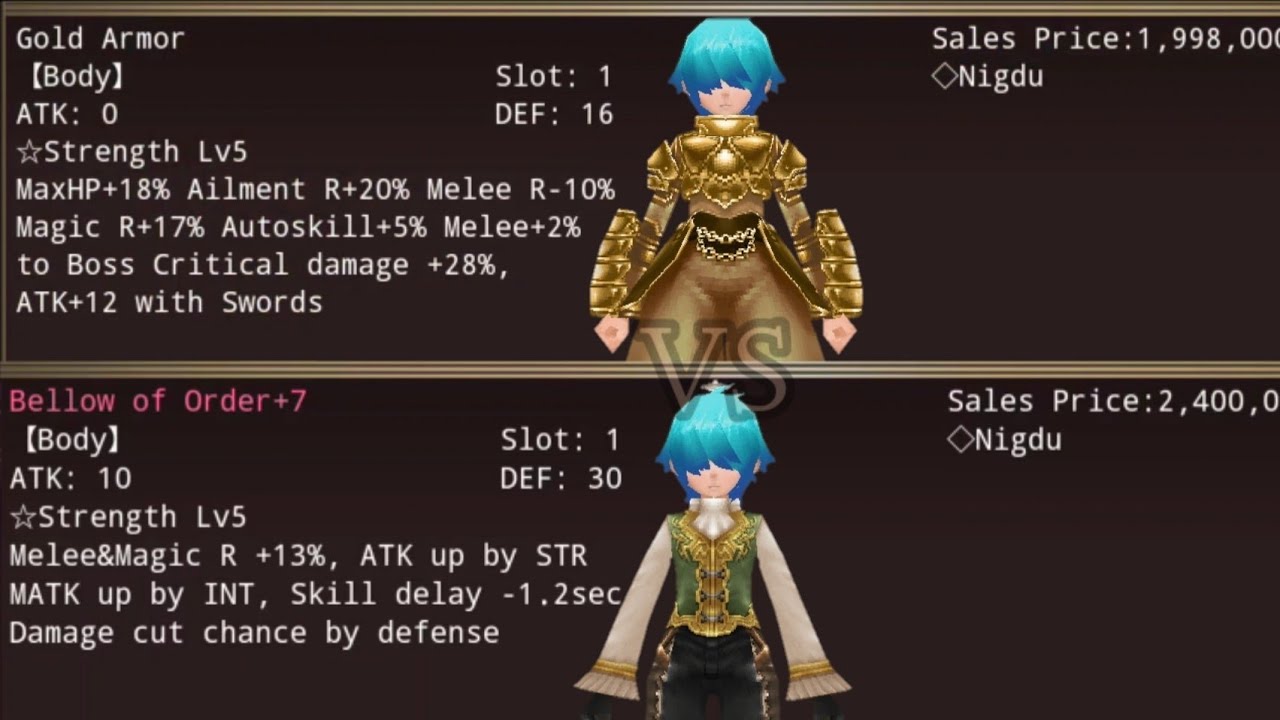 Gold Armor VS Bellow of Order[DMG] Beast Knight Iruna Online