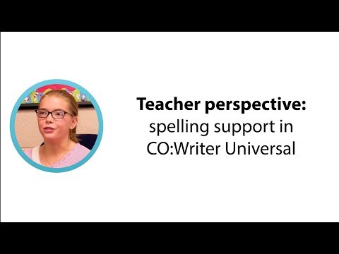 Teacher perspective: spelling support in CO:Writer Universal