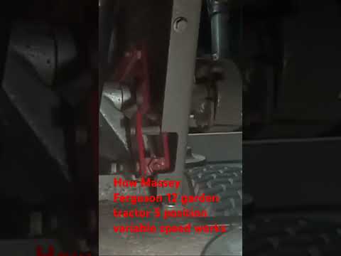 How Massey Ferguson 12 garden tractor 5 variable speed works. #Oldgardentractors