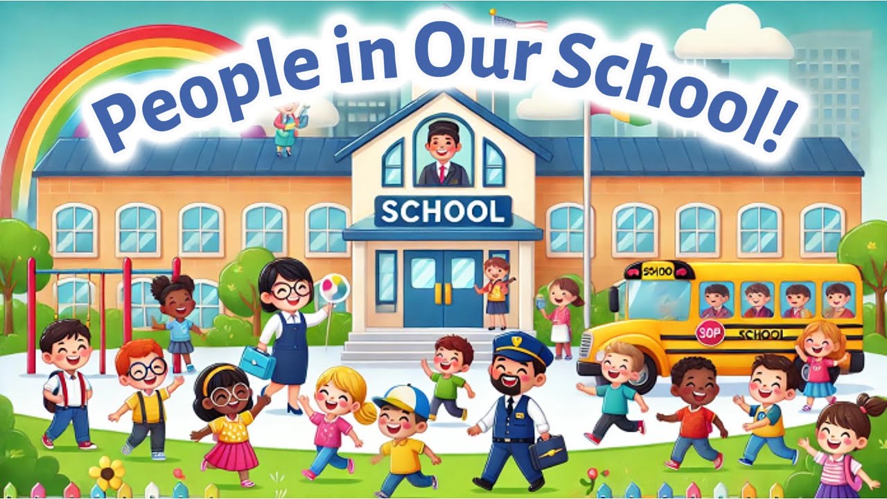 People in Our School | Fun School Helpers Song for Kids | Nursery Rhyme & Sing-Along |#kidssongs