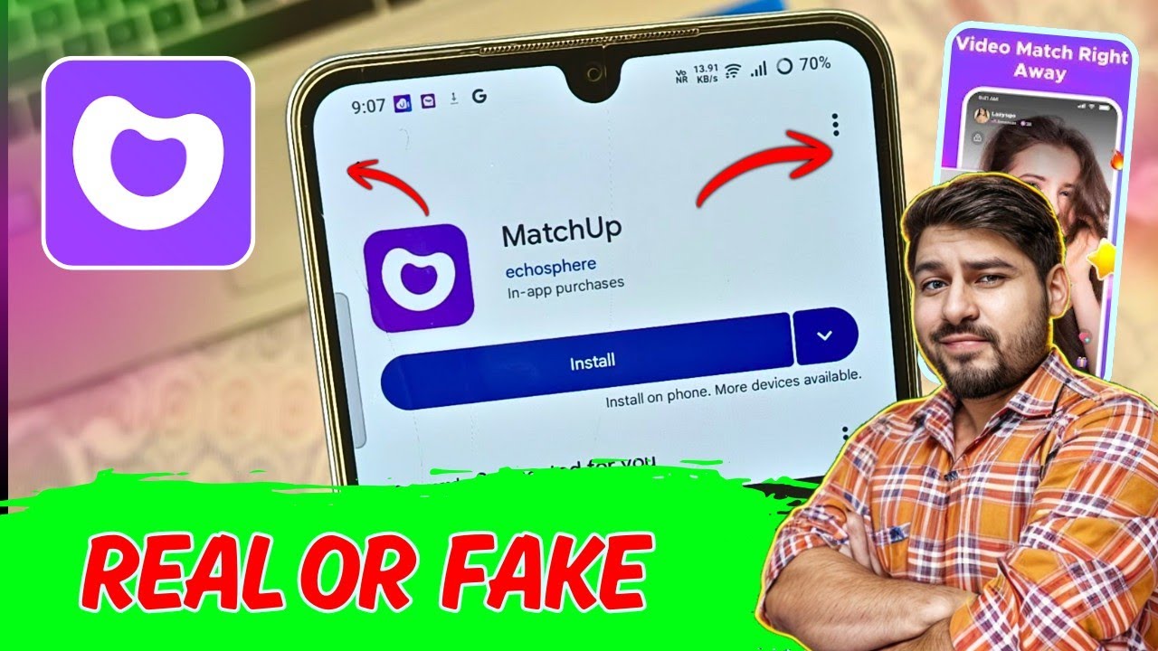 Matchup : Video Chat App Real or Fake 🤥 Matchup Video Chat App Review | Matcup : Video Call App