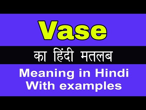 Vase Meaning in Hindi/Vase का अर्थ या मतलब क्या होता है