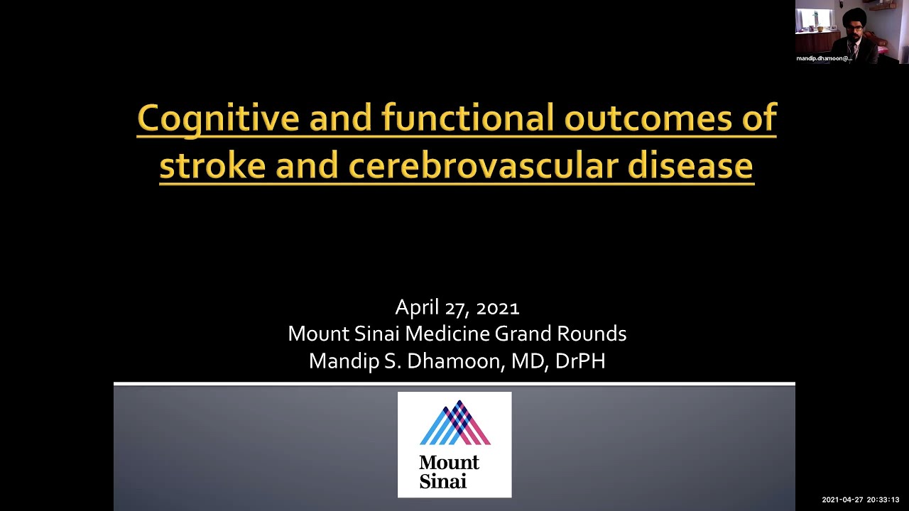 Cognitive and Functional Outcomes of Stroke and Cerebrovascular Disease