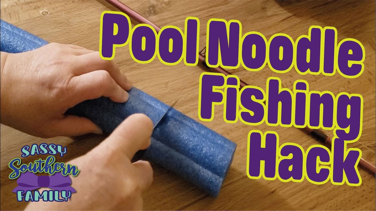 Quick POOL NOODLE FISHING ROD HACK!