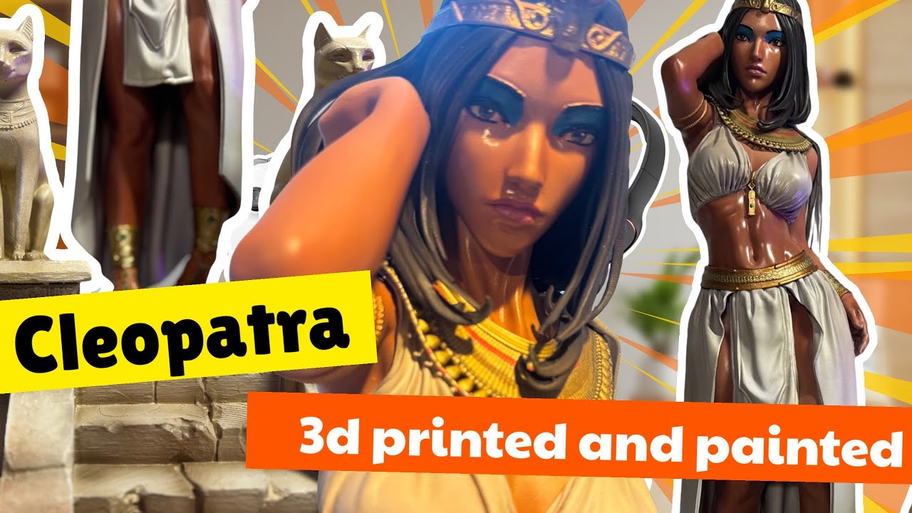 The 3D Printed Cleopatra Painting Process