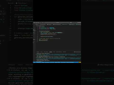 🚀 Generate Barcodes in Python 🔥 Learn to create & display barcodes with python-barcode! 🖥📦 GitHub ⬇️