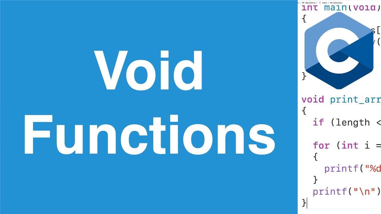 Void Functions | C Programming Tutorial